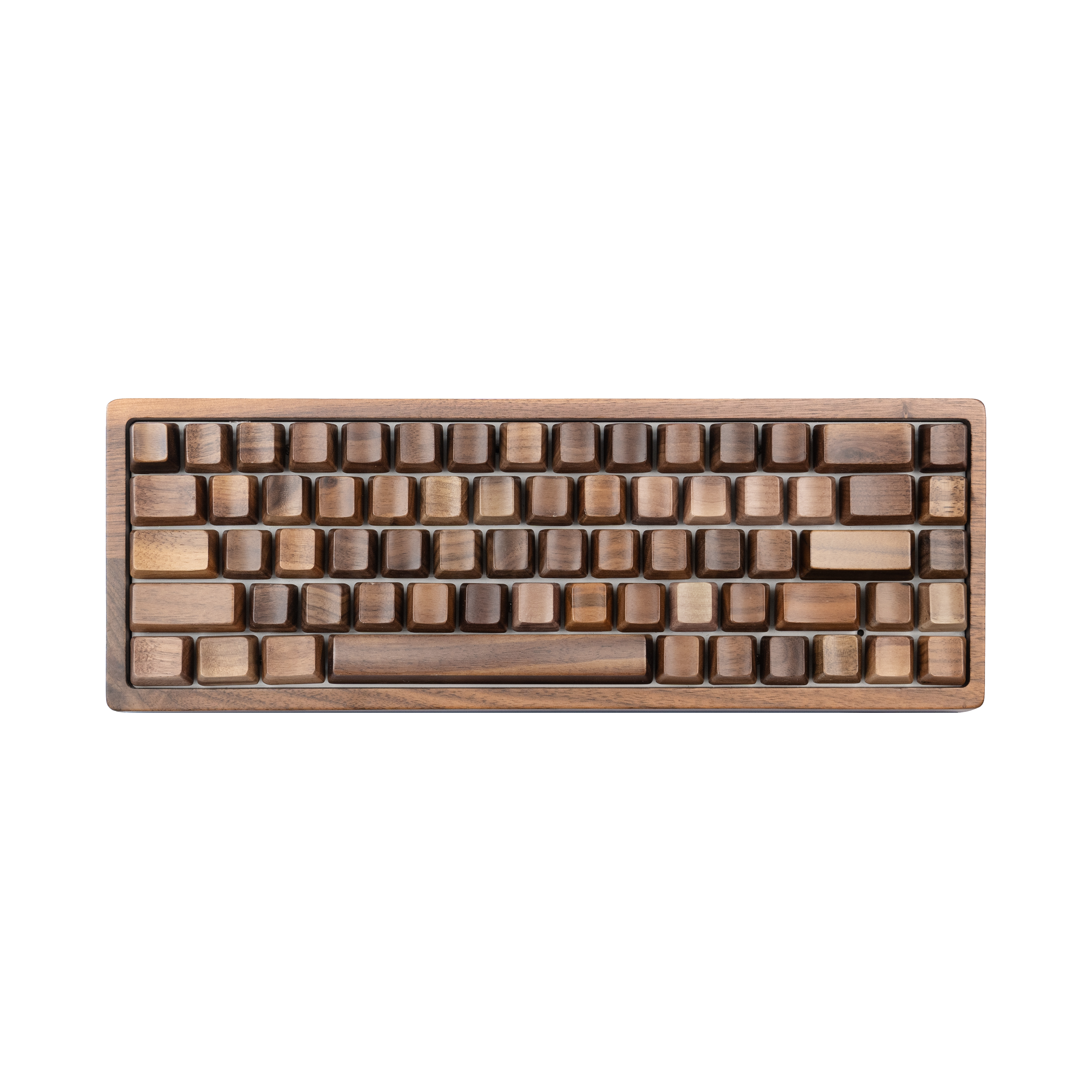 Black Walnut Wood 65% Mechanical Keyboard – Loha Custom